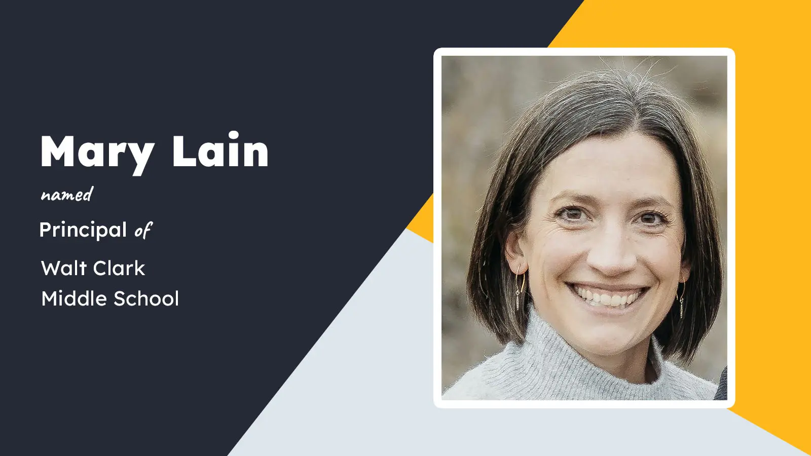 Mary Lain Named Principal of Walt Clark Middle School - Thompson School ...